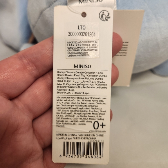 Disney | Toys | Nwt 2 Disney Animals Dumbo Elephant Miniso Life Plush ...